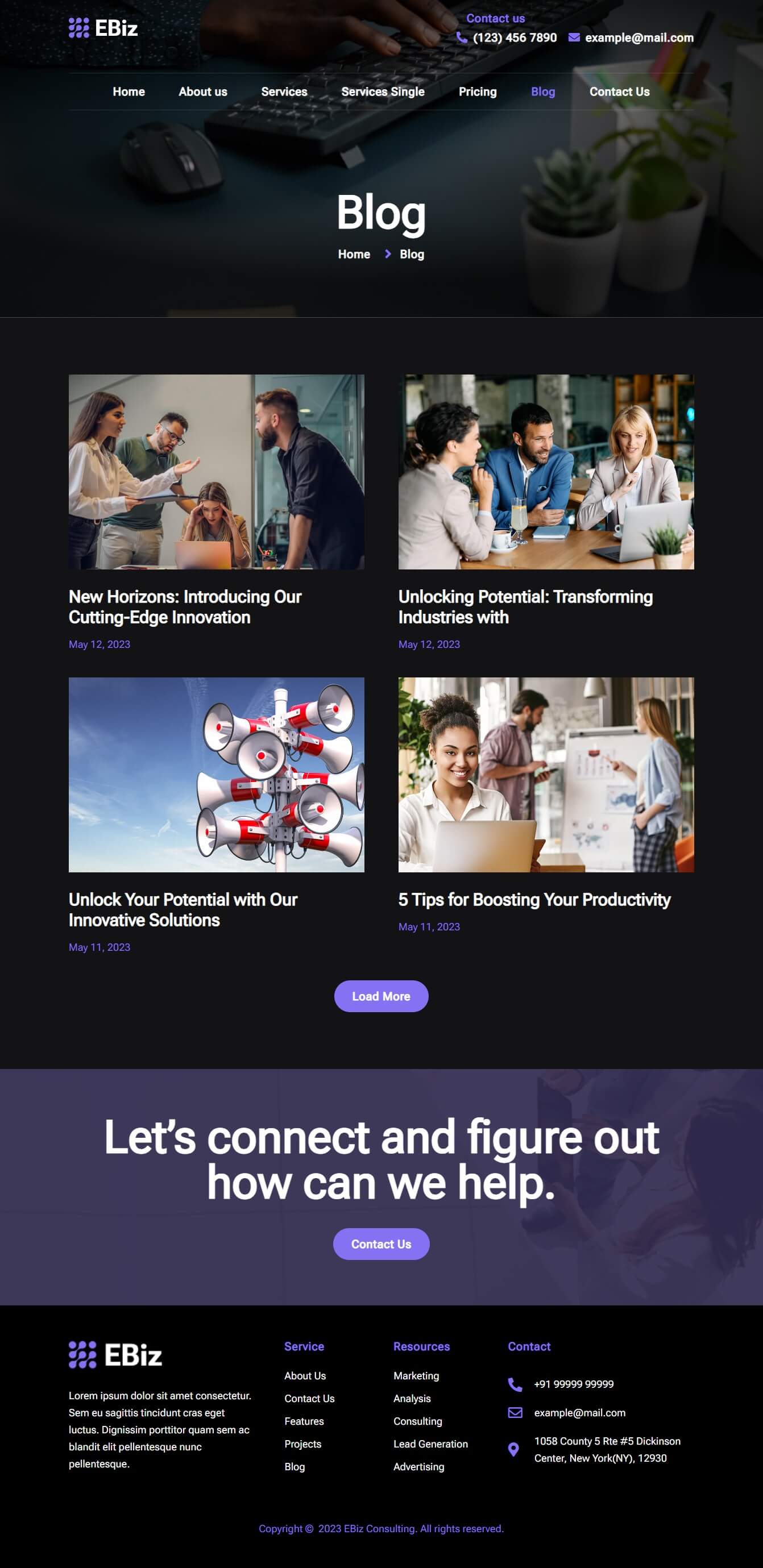 Ebiz - Corporate Business Elementor Pro Template Kit by awaiken | ThemeForest